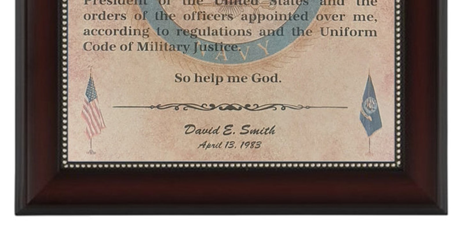 NICE or BETTER Oath of Enlistment Certificate: U.S. Navy - Etsy