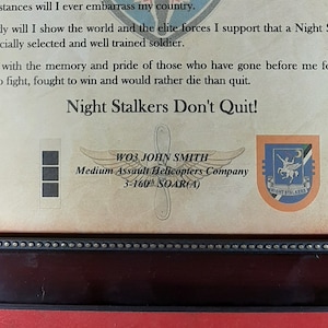NICE or BETTER 160th SOAR Night Stalkers Creed Personnalisé | Etsy