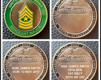 Challenge Coin: U.S. Army Sapper engraving Available - Etsy