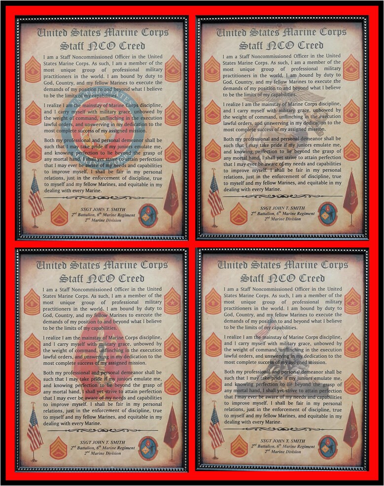 BETTER U.S. Marine Corps Staff NCO Noncommissioned - Etsy