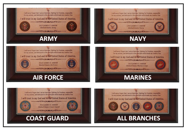 NICE or BETTER U.S. Military Code of Conduct Army Navy Marines - Etsy