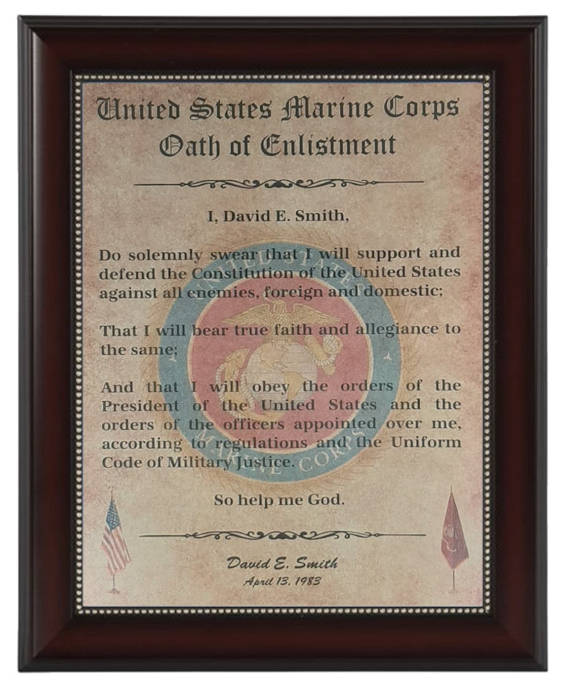 BETTER U.S. Military Oath of Enlistment Army Navy Marines Air Force ...