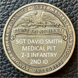 Challenge Coin: U.S. Army Medic (engraving Available) - Etsy