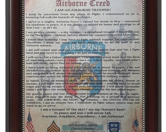 BETTER U.S. Army Paratrooper Airborne Creed & cheap | Etsy