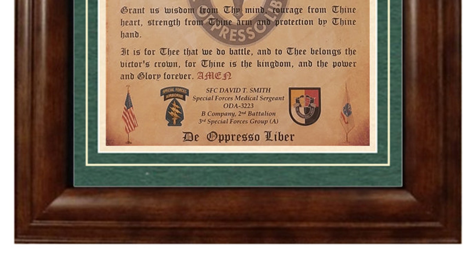 BEST U.S. Army Special Forces Prayer Green Beret All Group | Etsy