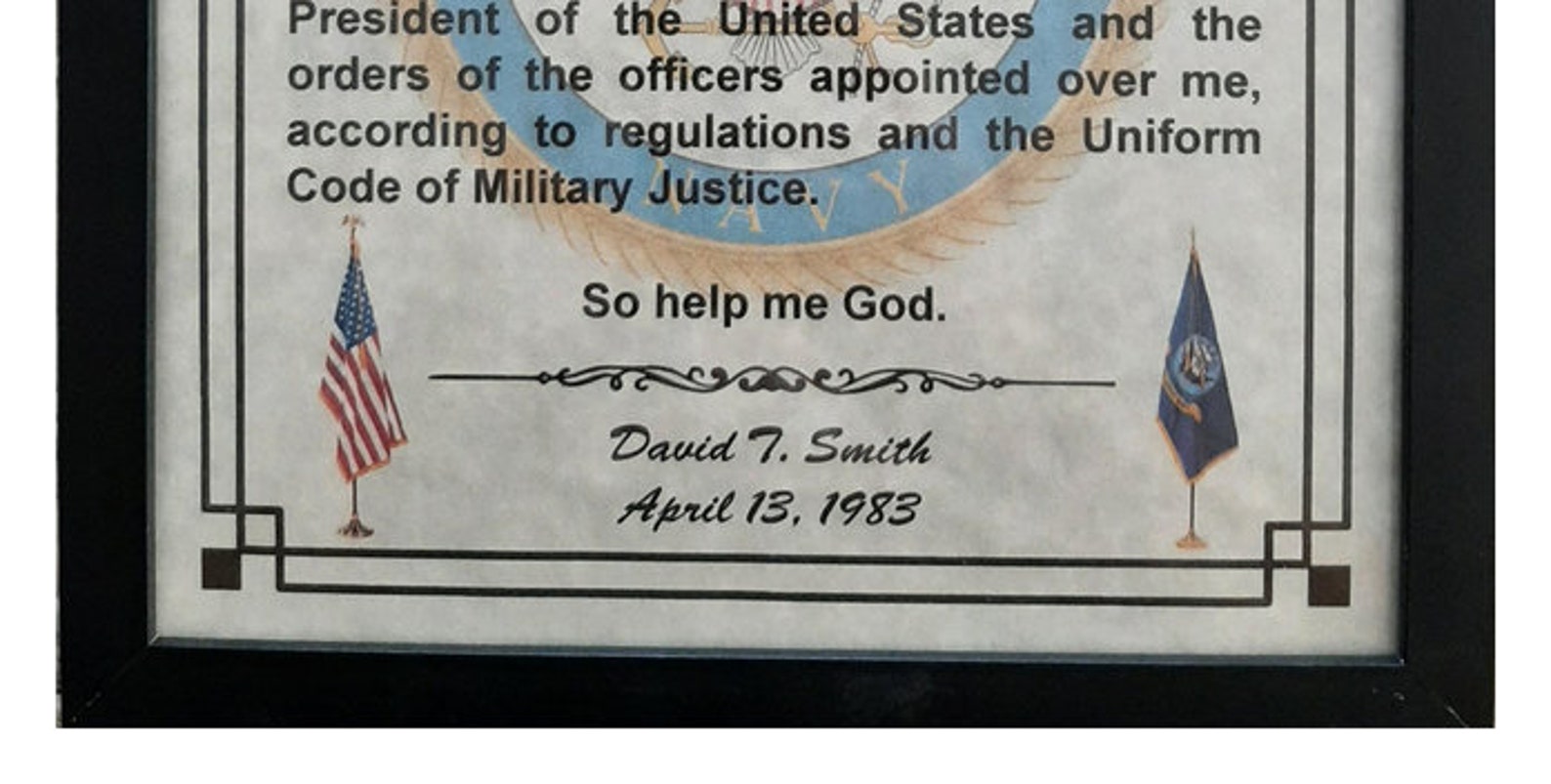 NICE or BETTER Oath of Enlistment Certificate: U.S. Navy - Etsy