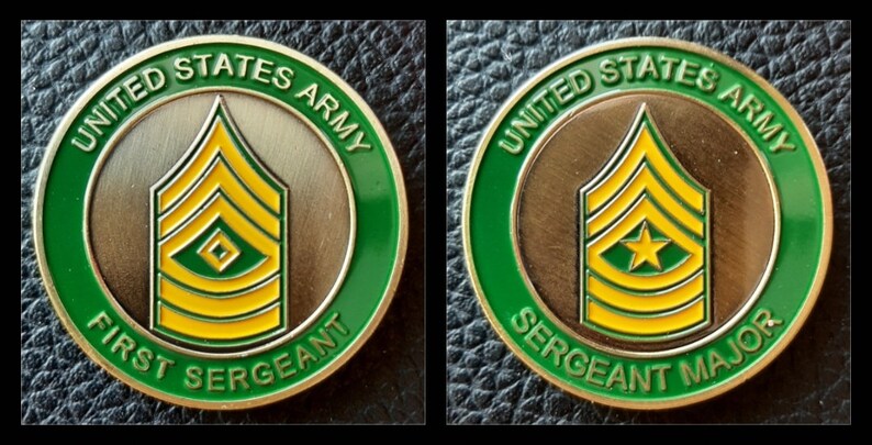 Challenge Coin: U.S. Army ALL Enlisted Ranks ENGRAVING AVAILABLE) - Etsy
