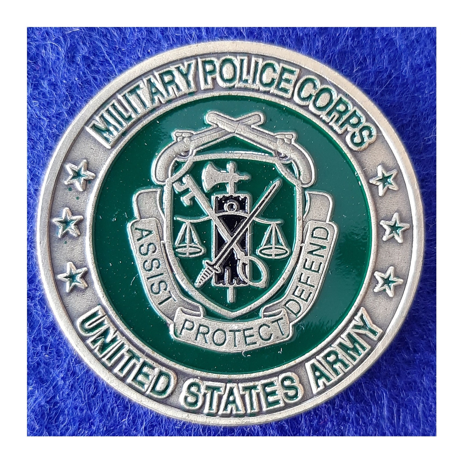 Challenge Coin: US Army MP Military Police ENGRAVABLE | Etsy