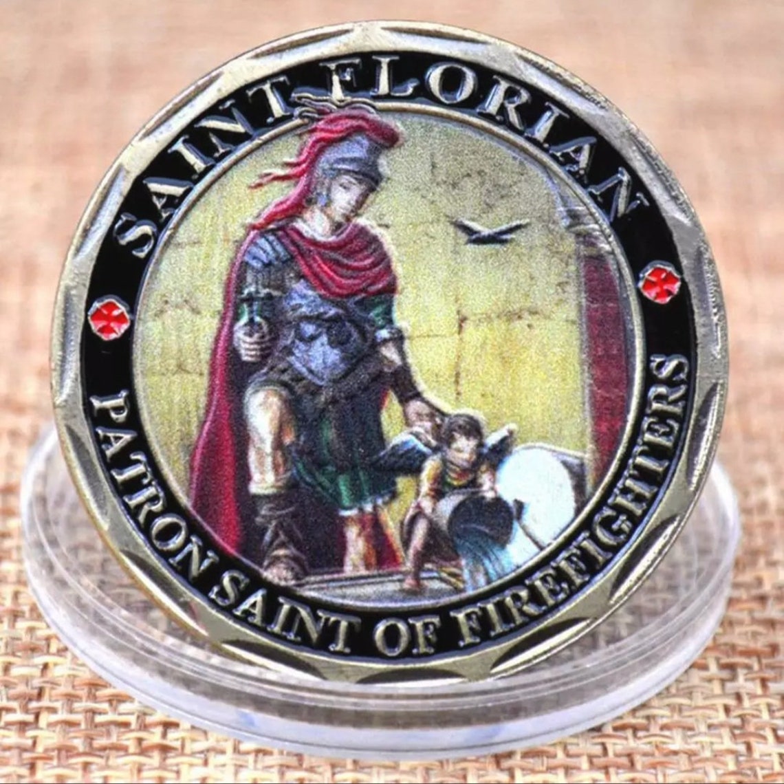 Challenge Coin: St. Florian Patron Saint of Firefighter | Etsy