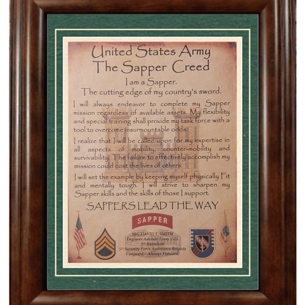 Army Rangers Creed - Etsy