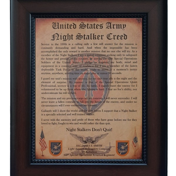 Army Rangers Creed - Etsy