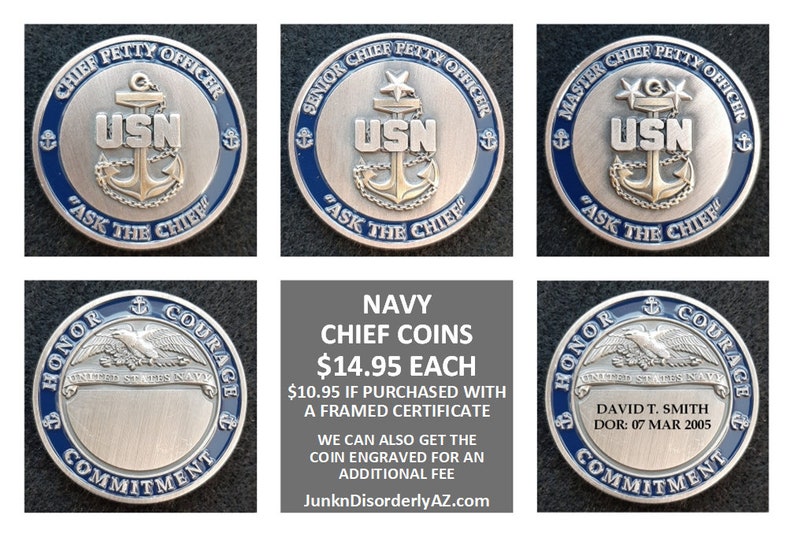 BETTER U.S. Navy Retired Chief Petty Officer CPO Creed Framed ...