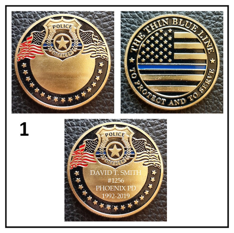 Challenge Coin: Police / Law Enforcement 3 Versions your - Etsy