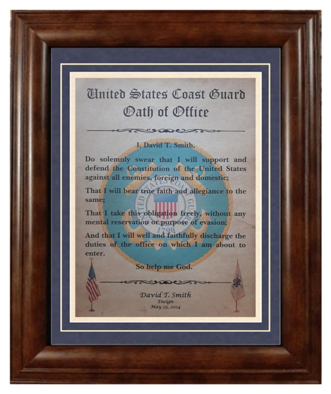 BEST U.S. Military OFFICER Oath of Office Certificate All - Etsy