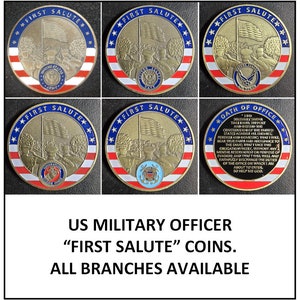 Challenge Coin: US Army Officer First Salute ALL Branches Available - Etsy