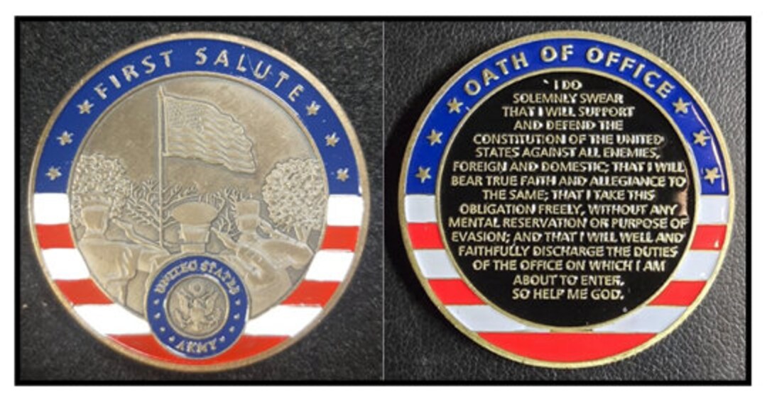 Challenge Coin: US Army Officer First Salute ALL Branches Available - Etsy