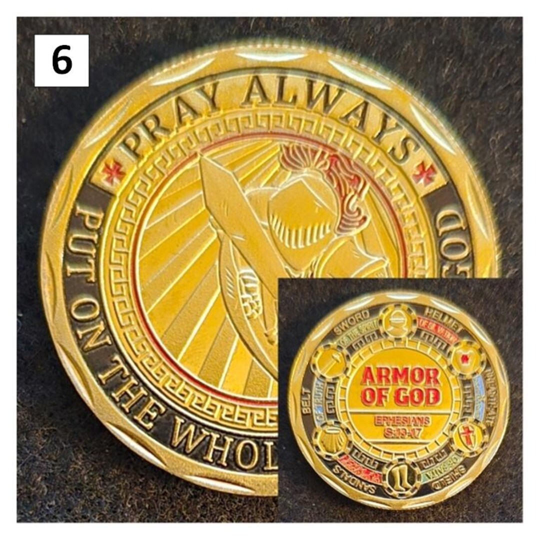 Challenge Coin: Religious #6 Armor of God Pray Always (V2) - Etsy