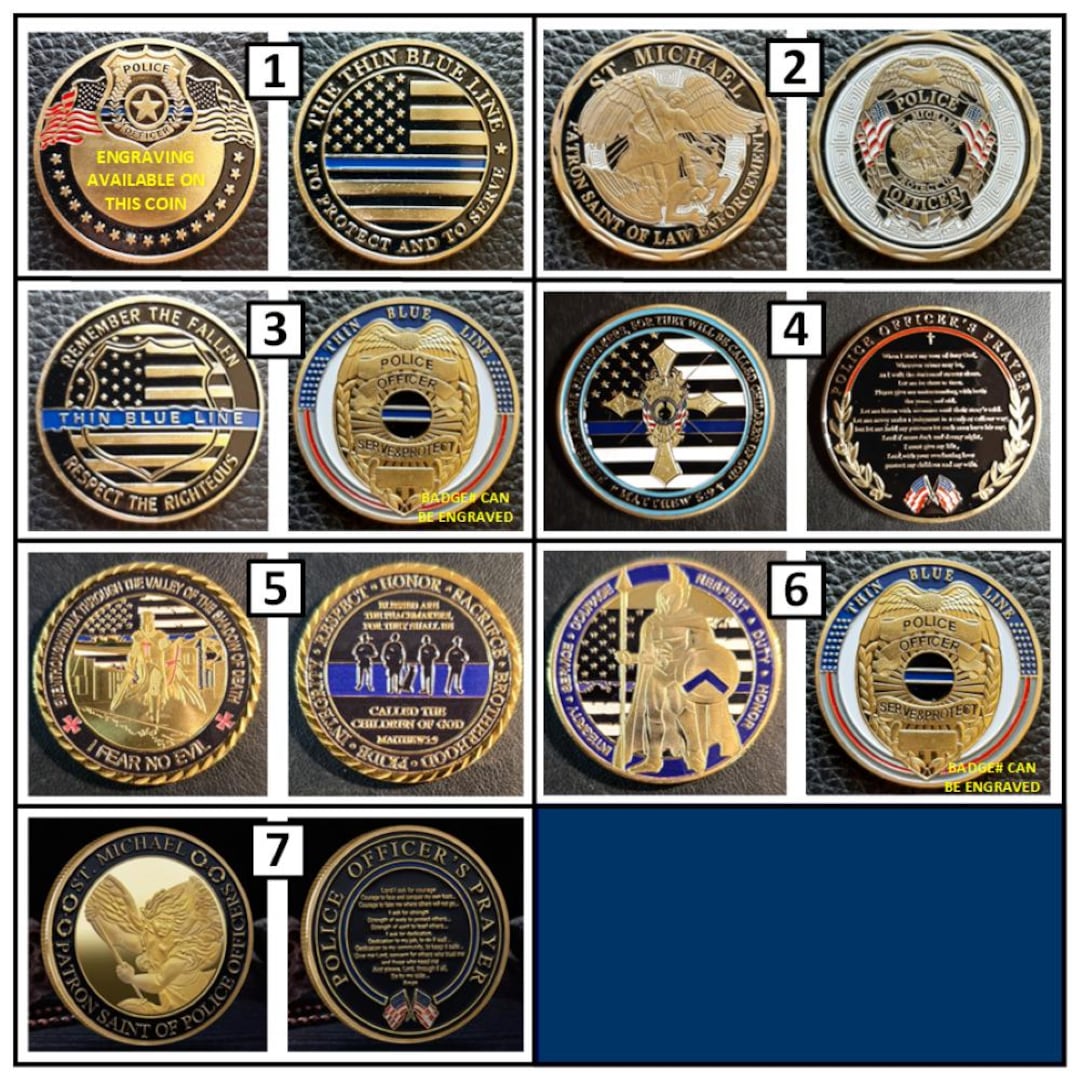 Challenge Coin: Police / Law Enforcement CHOICE of 7 Different Coins - Etsy
