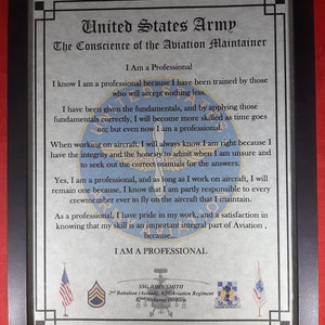 NICE or BETTER U.S. Army Conscience of the Aviation Maintainer ...