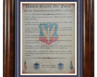 Air Force Nco Creed | Etsy
