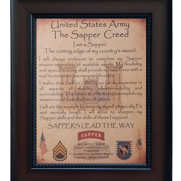 Army Rangers Creed - Etsy