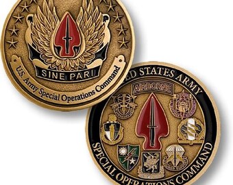 Challenge Coin: US Army Special Forces Green Beret | Etsy