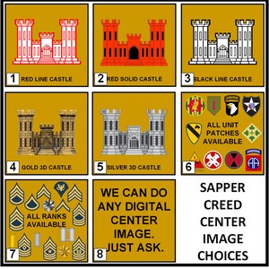 BEST U.S. Army Sapper Creed Aged Parchment Matted PERSONALIZED (with ...