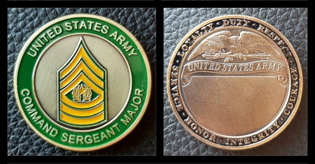 Challenge Coin: U.S. Army ALL Enlisted Ranks ENGRAVING AVAILABLE) - Etsy