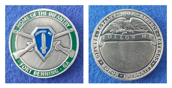 Challenge Coin: US Army Infantry Fort Benning ENGRAVABLE | Etsy