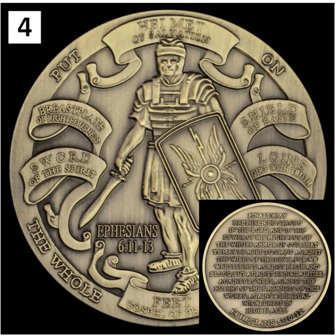 Challenge Coin: Armor of God Ephesians 6 10 12 and 6 11 13 - Etsy