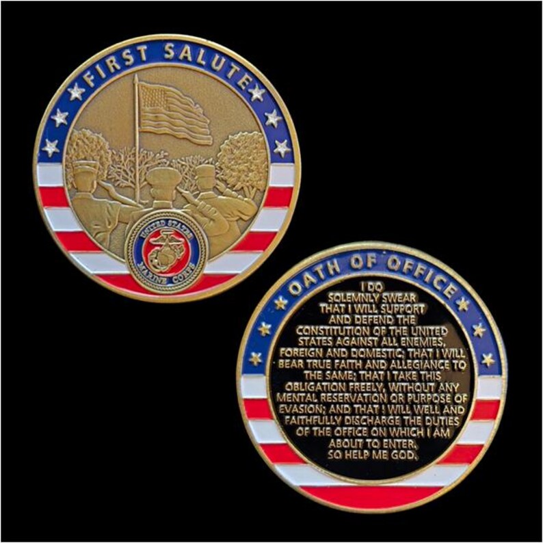 Challenge Coin: US Navy Officer First Salute (ALL Branches Available ...
