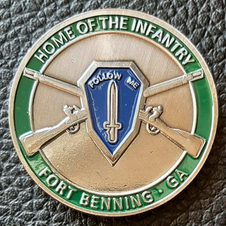 Challenge Coin: U.S. Army Infantry Fort Benning ENGRAVABLE - Etsy
