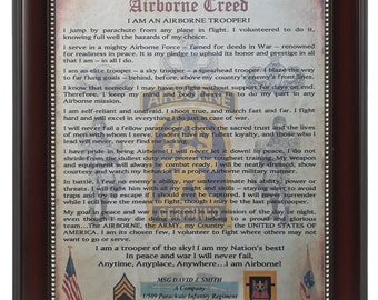 BETTER U.S. Army Combat Medic's Creed Aged Parchment - Etsy