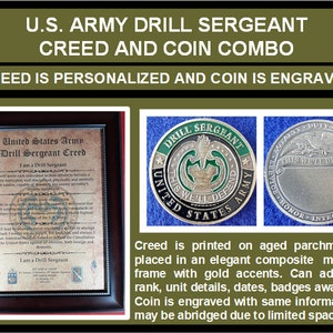 BETTER U.S. Army Drill Sergeant Creed Aged Parchment - Etsy