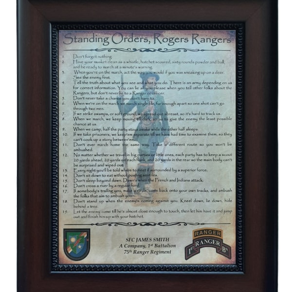 Army Rangers Creed - Etsy