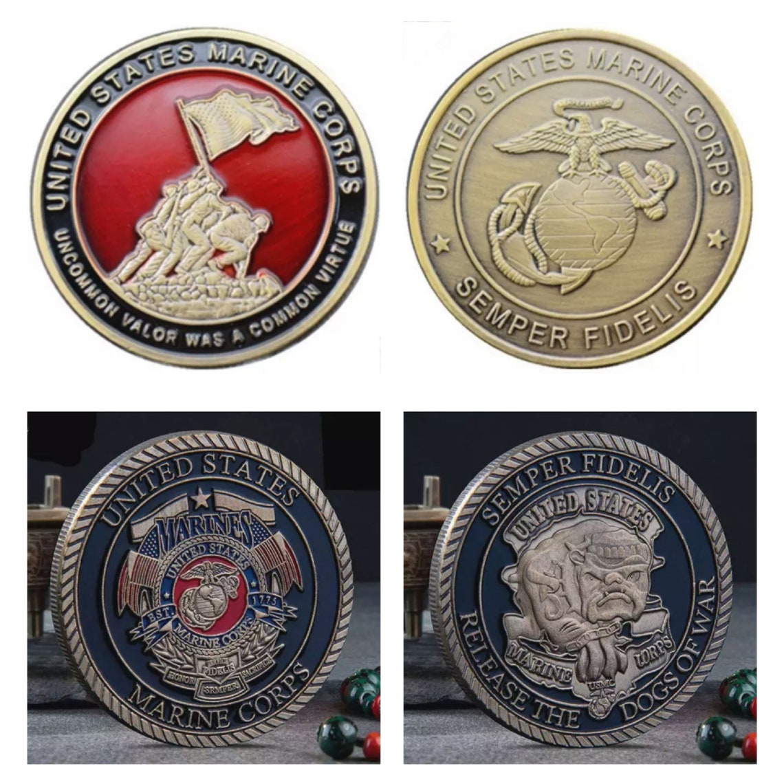 Challenge Coin: US Marine Corps Memorial or Dogs of War Your | Etsy