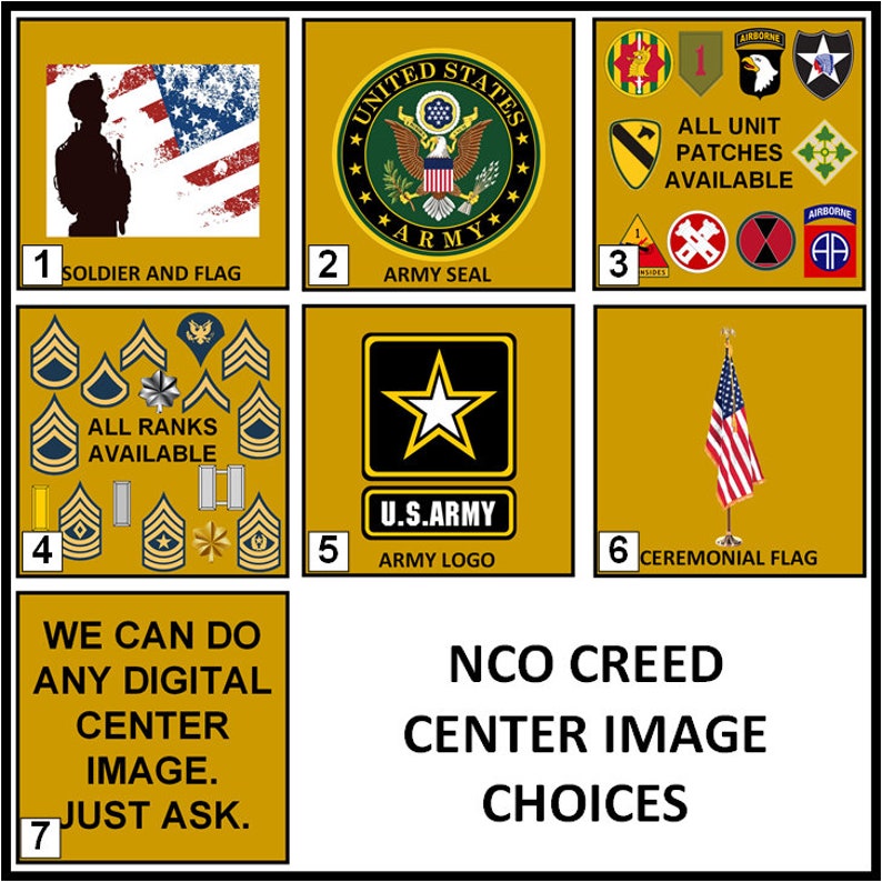 BETTER U.S. Army NCO Creed of the Noncommissioned Officer Aged | Etsy