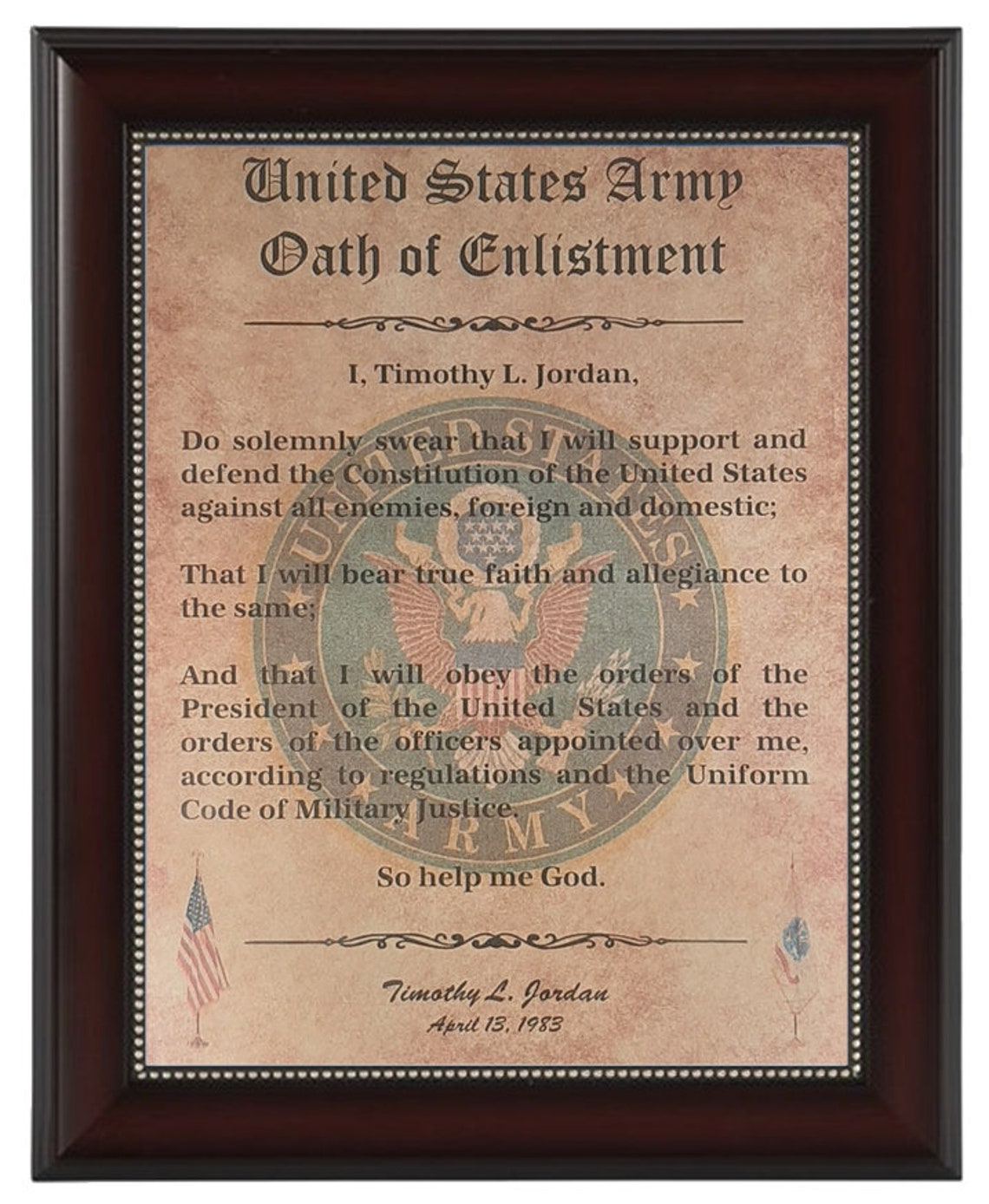 BETTER U.S. Military Oath of Enlistment Army Navy Marines Air Force ...