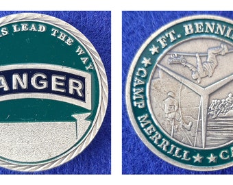 Challenge Coin: US Army Infantry Fort Benning ENGRAVABLE | Etsy