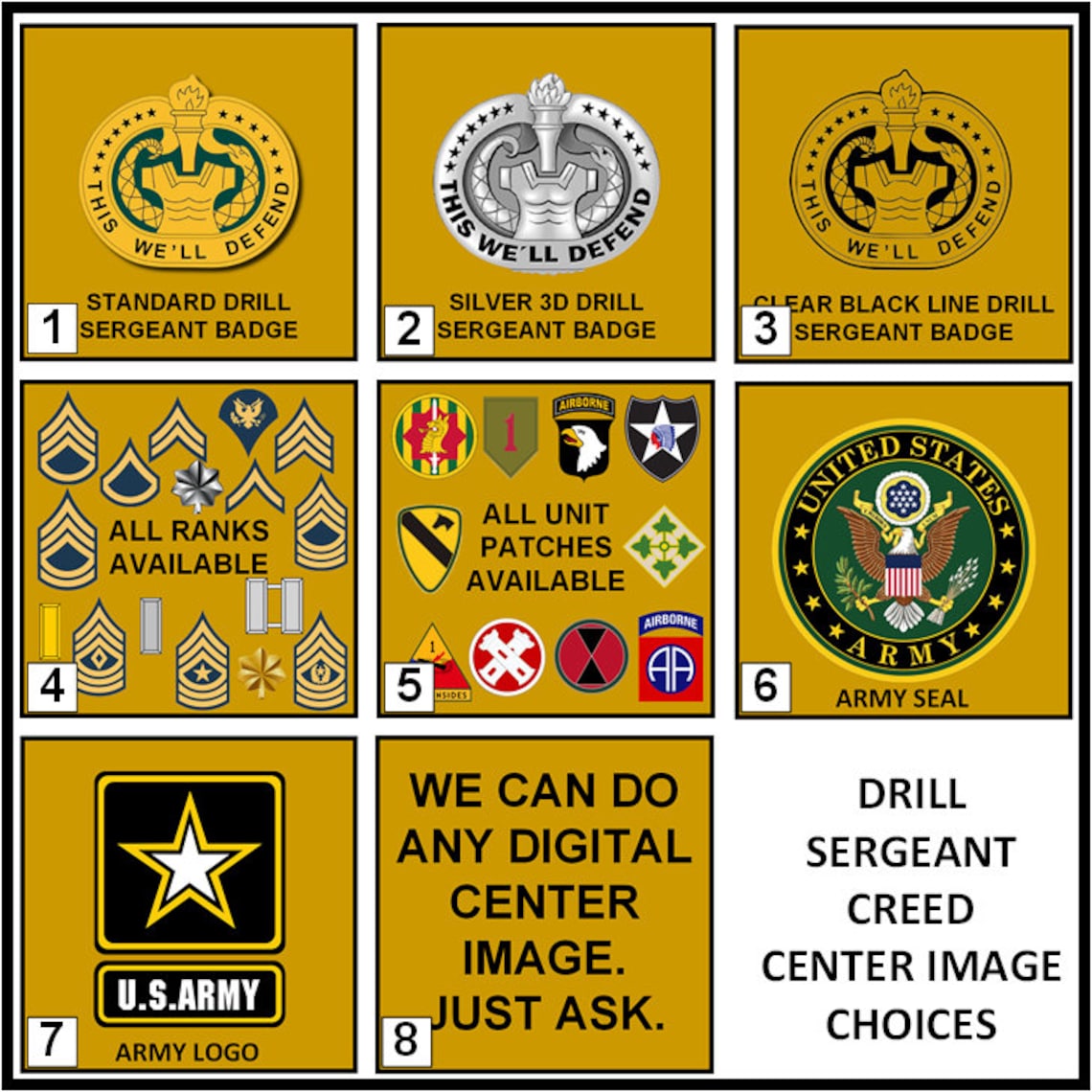 BEST U.S. Army Drill Sergeant's Creed Aged Parchment - Etsy