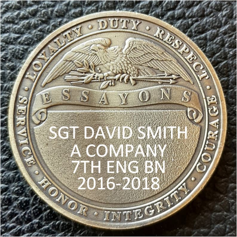 Challenge Coin: U.S. Army Sapper (engraving Available) - Etsy