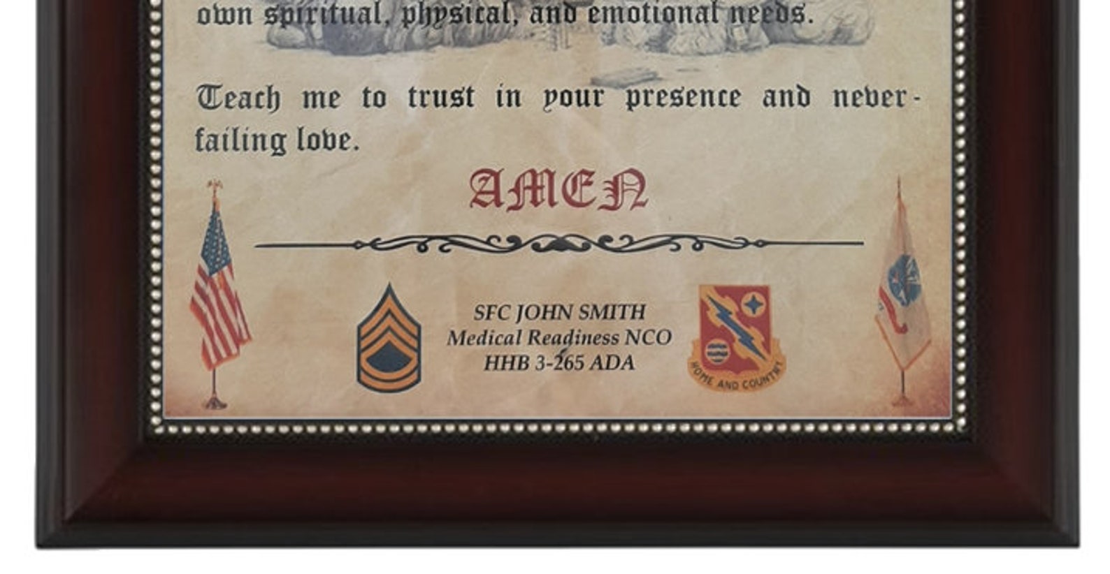 BETTER U.S. Army Combat Medic's Prayer Aged Parchment - Etsy