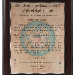 BETTER U.S. Military Oath of Enlistment Army Navy Marines Air Force ...