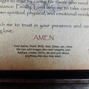 BETTER US Army Combat Medic's Prayer Aged Parchment | Etsy