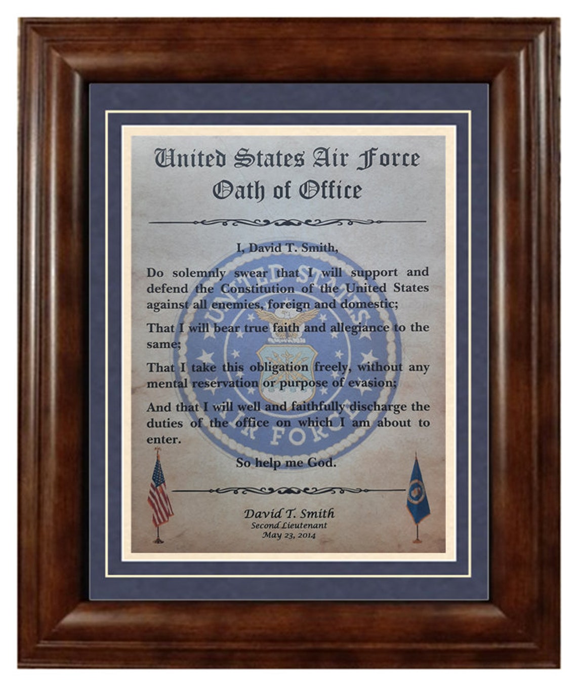 BEST U.S. Military OFFICER Oath of Office Certificate All - Etsy