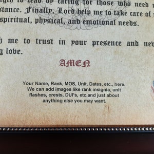 BETTER US Army Combat Medic's Prayer Aged Parchment | Etsy