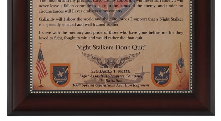 BETTER U.S. Army 160th SOAR Night Stalkers Creed Aged | Etsy