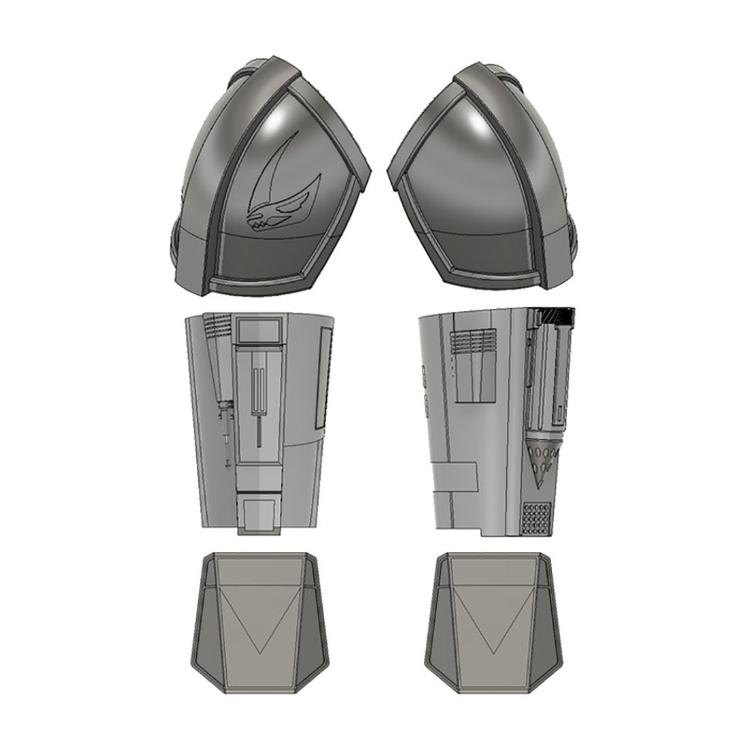 The Mandalorian Beskar Armor - FULL ARM - Pauldron Vambrace Gauntlet - Etsy