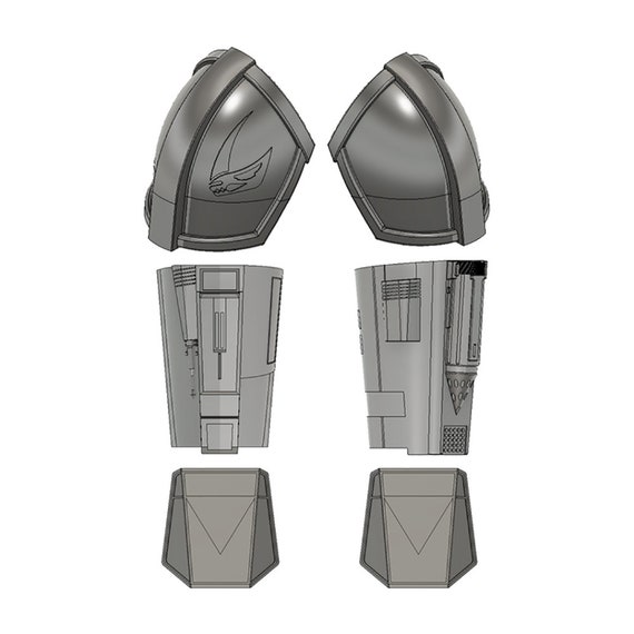 The Mandalorian Beskar Armor FULL ARM Pauldron Vambrace | Etsy Canada