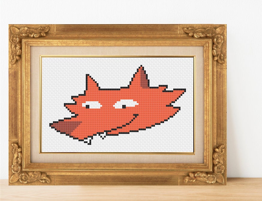 Space Coyote - Simpsons Cross Stitch Pattern - Funny, Charming Spirit ...
